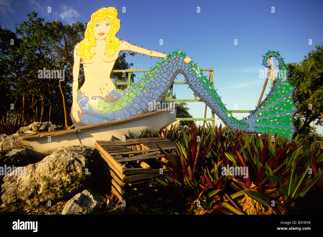 USA, Florida, Mermaid Statue Stock Photo - Alamy