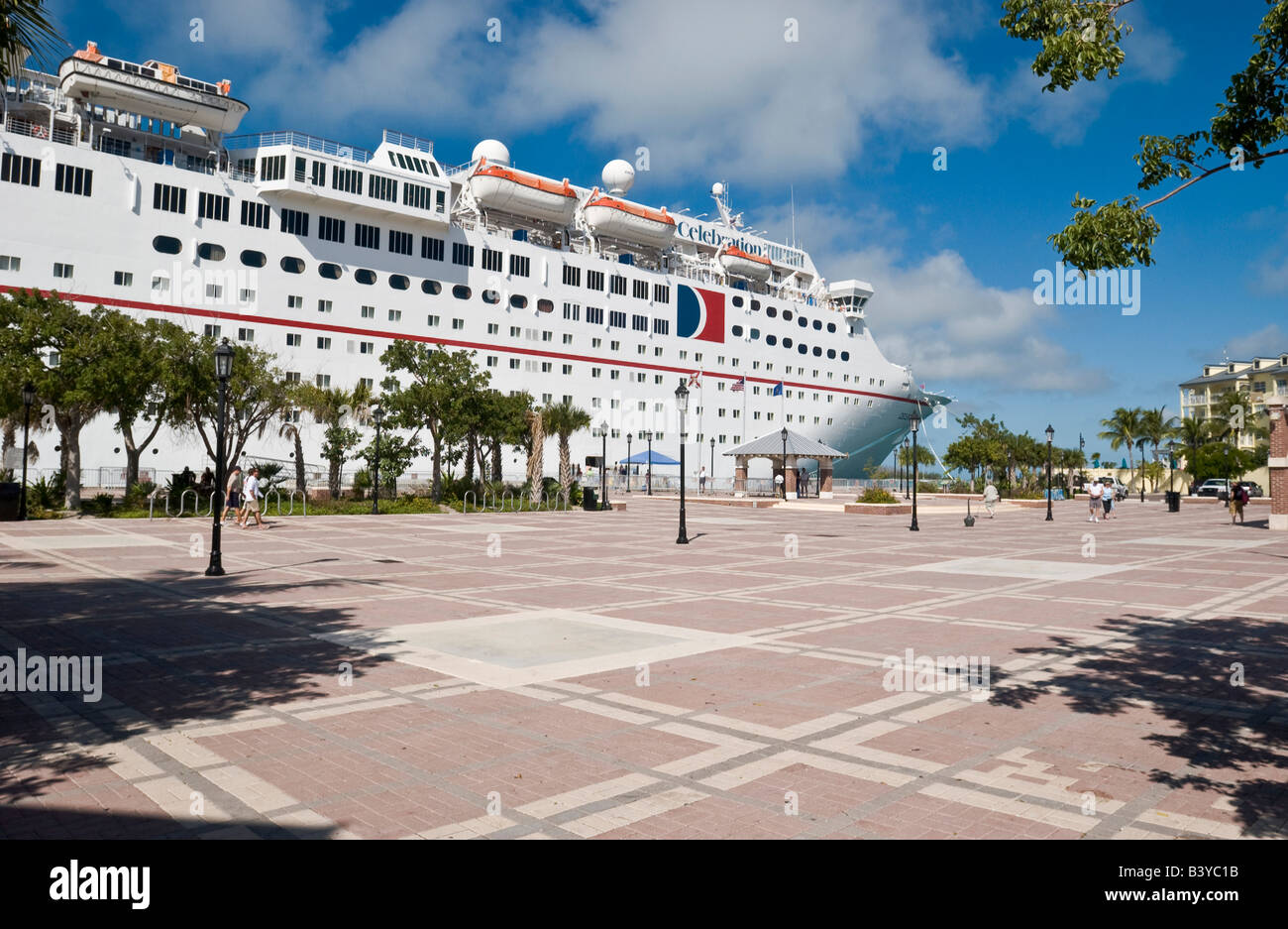 North America, USA, Florida, Key West. Cruise Terminal with Carnival ...