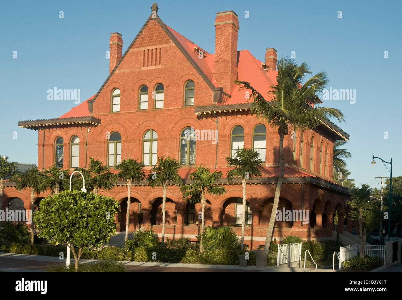 USA, Florida, Key West. Built in 1891 the Custom House served as post ...