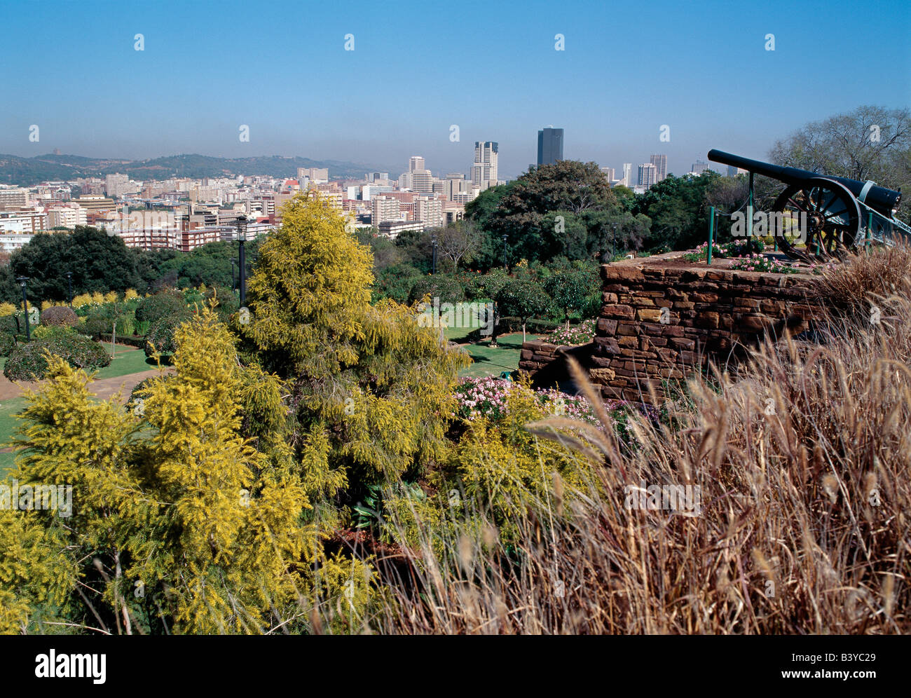 South Africa, Gauteng, Pretoria. A view of Pretoria, the capital city ...
