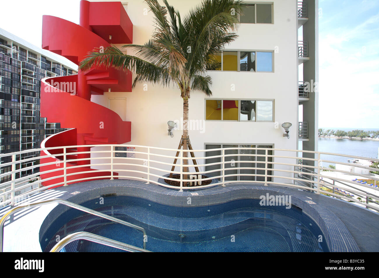 USA, Florida, Miami. The Atlantis Condominium, designed by ...