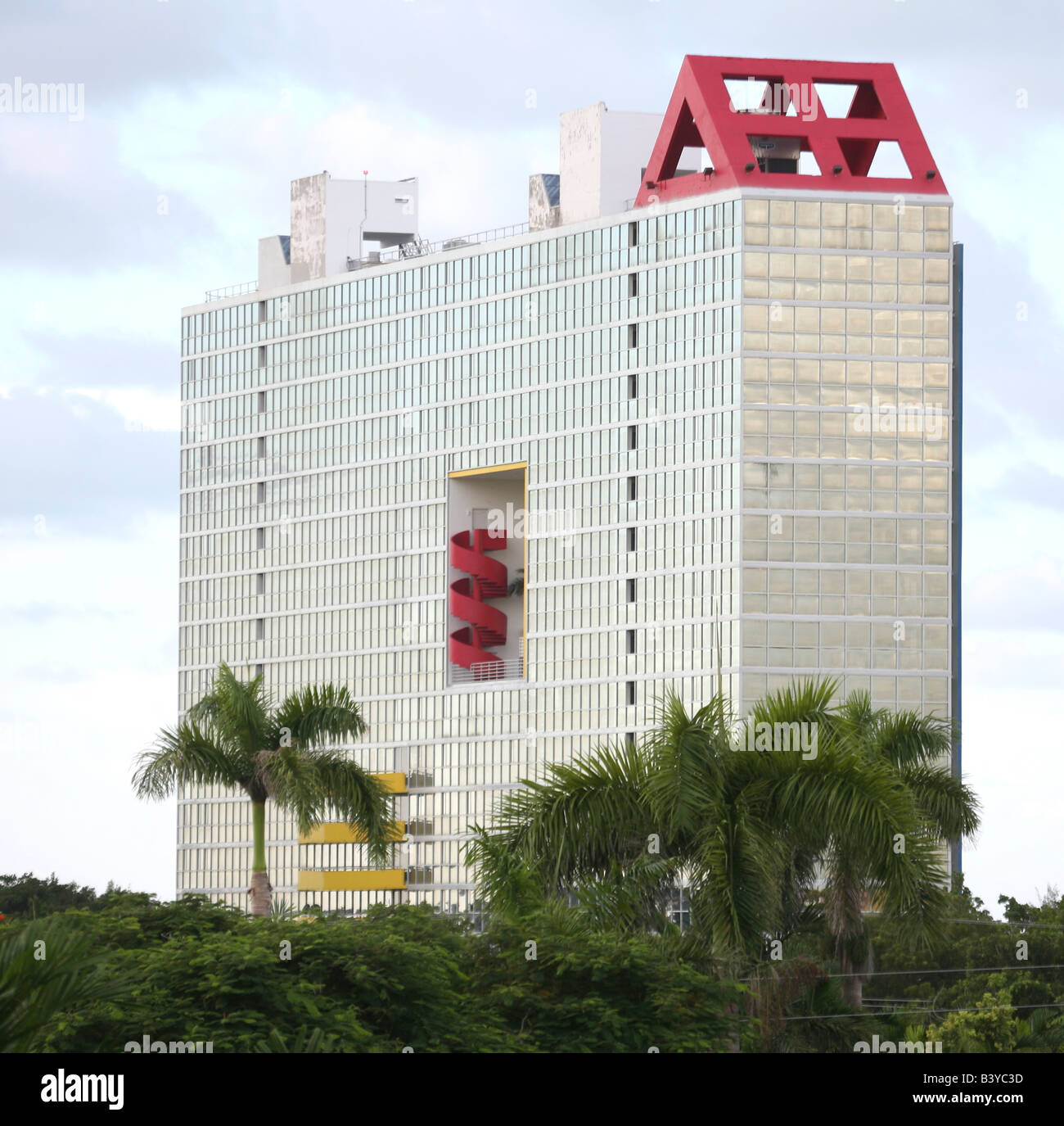 USA, Florida, Miami. The Atlantis Condominium, designed by ...