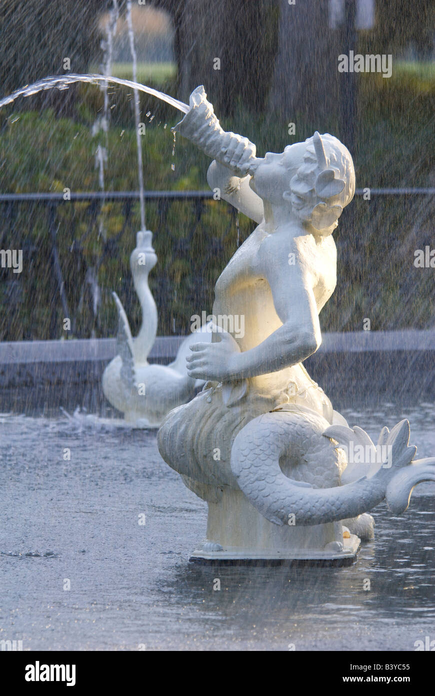 Forsyth park fountain swan hi-res stock photography and images - Alamy