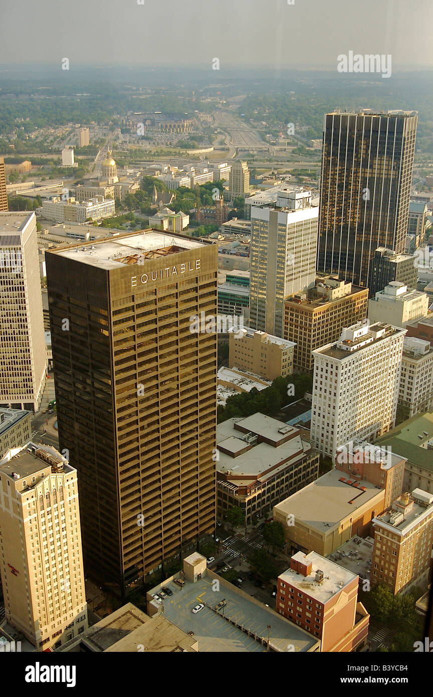 North America, USA, Georgia, Atlanta. A view from above of some Atlanta ...
