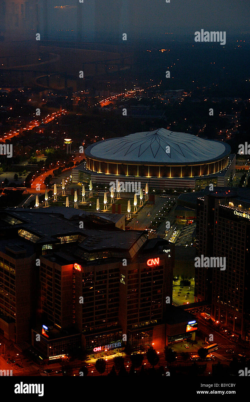 Georgia Dome At Night