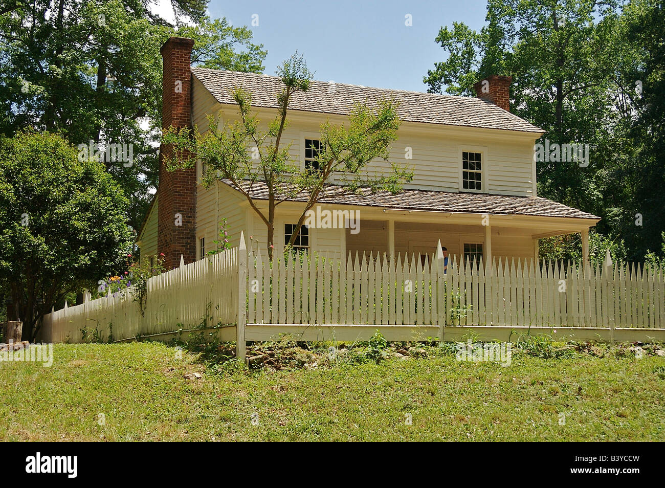 North America, USA, Georgia, Atlanta. Tullie Smith Farm House at the ...