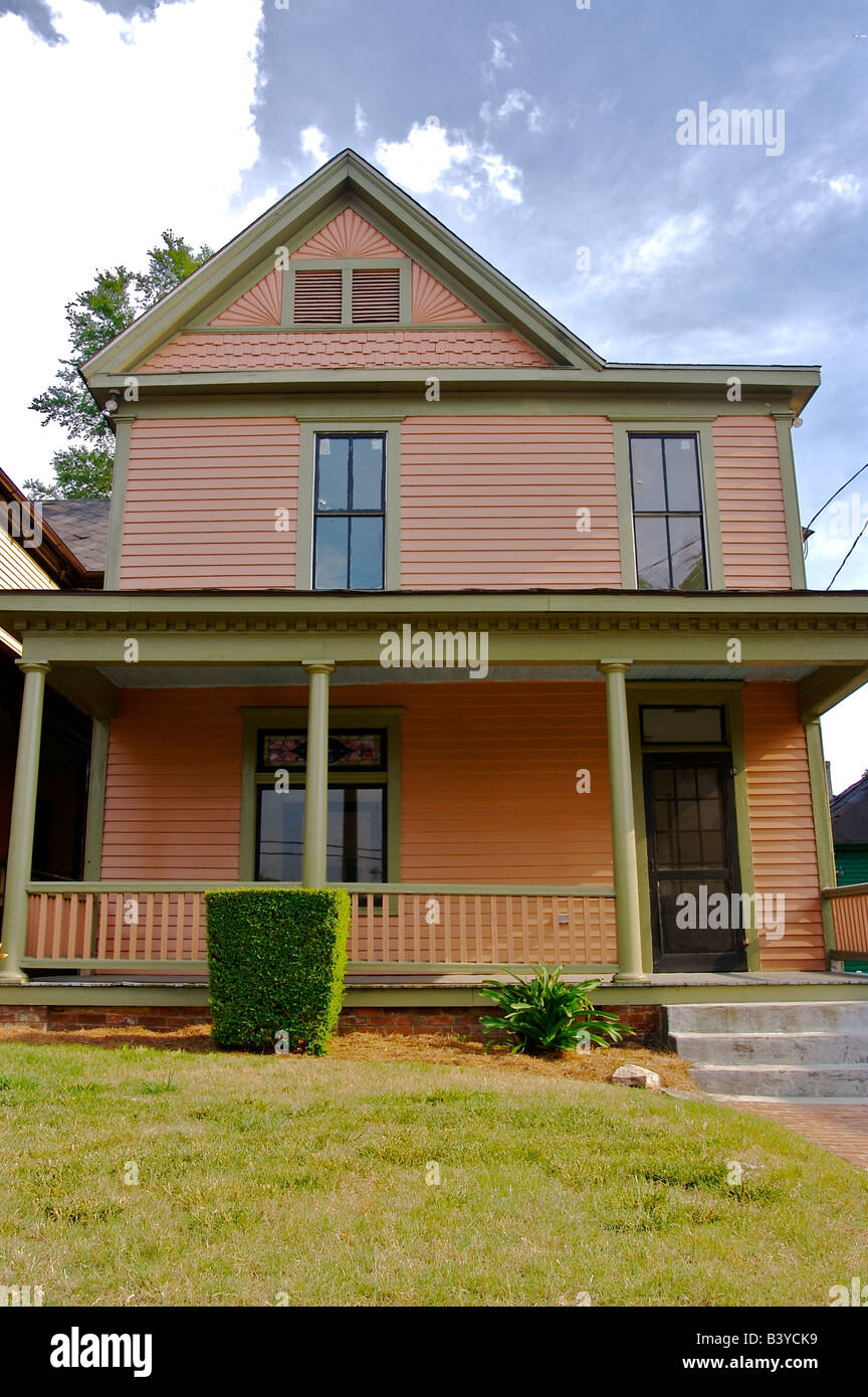 North America, USA, Georgia, Atlanta. House next door to Martin Luther ...
