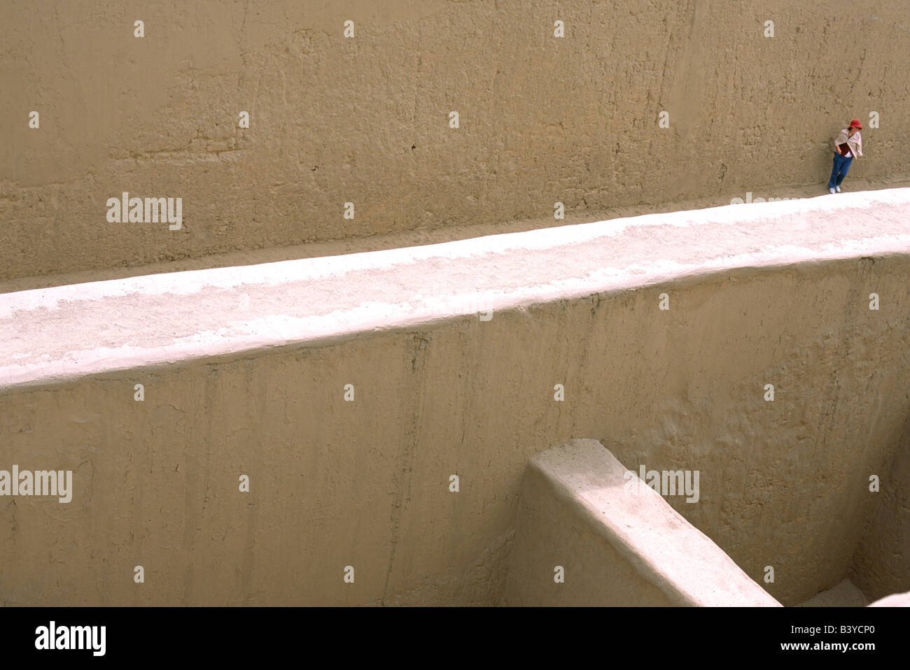 View from the top of the Huaca Arco Iris (Rainbow Temple) into the ...