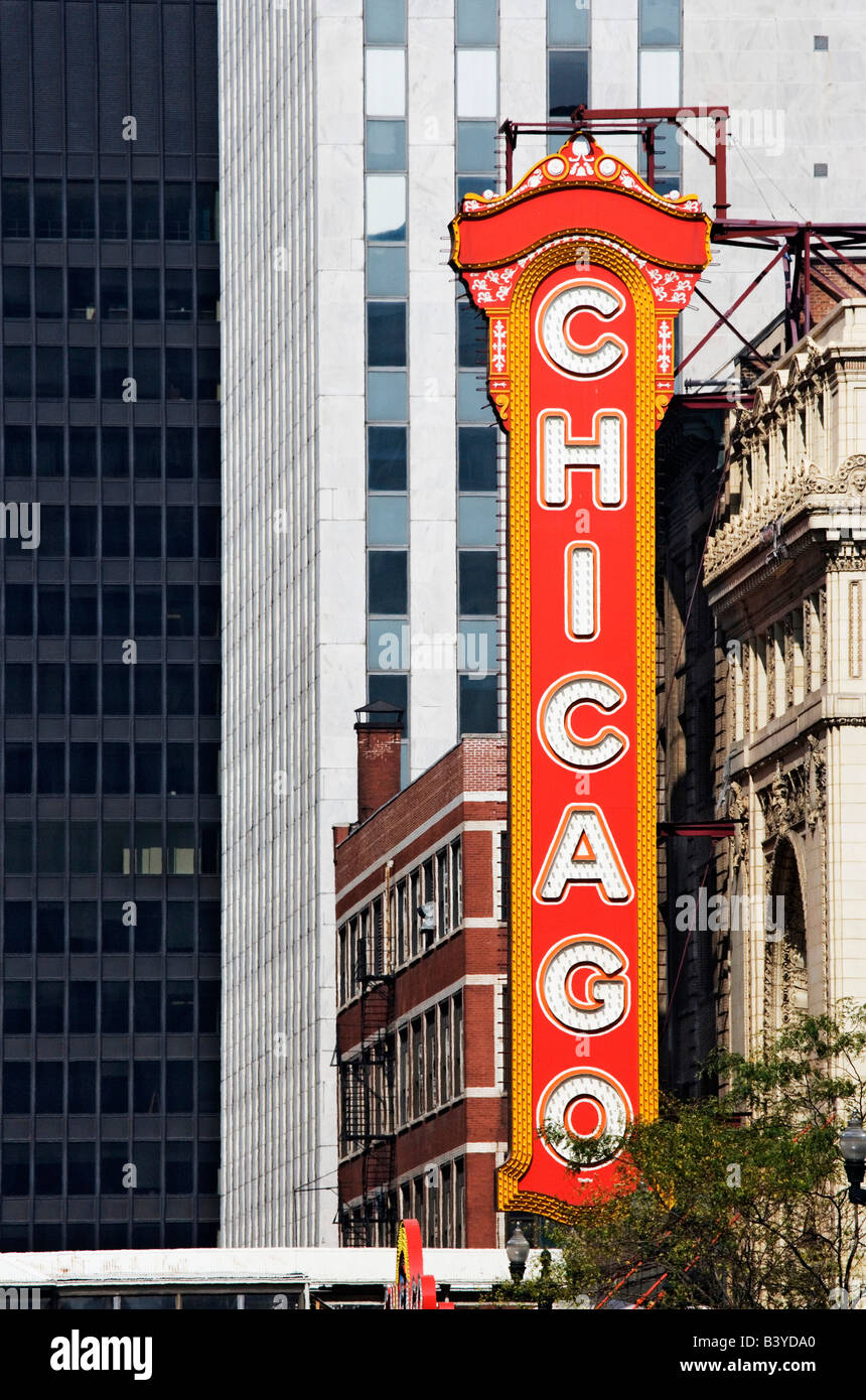 USA, Illinois, Chicago. A sign in downtown area Stock Photo - Alamy