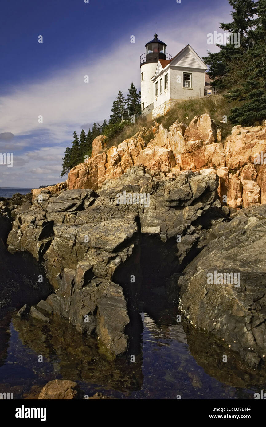 Bass Harbor Head Lighthouse, Acadia National Park, Maine Stock Photo ...