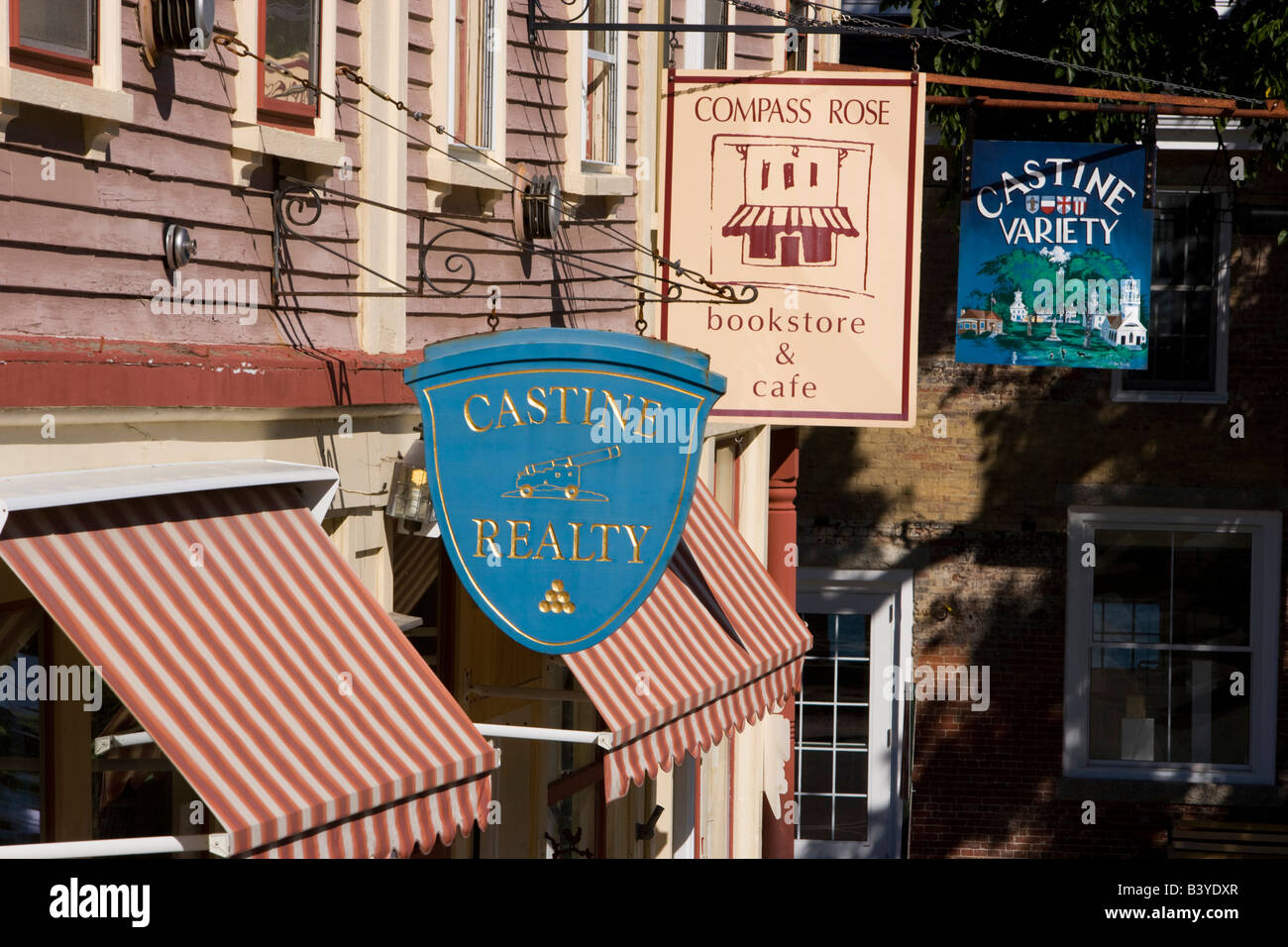 A street scene in Castine, Maine Stock Photo - Alamy