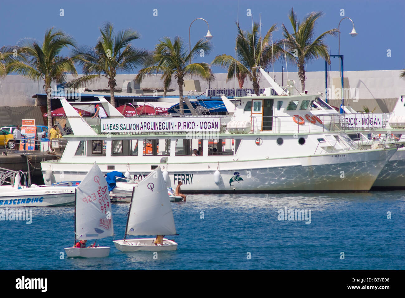 Harbour in Puerto Rico,Gran Canaria,Spain Stock Photo - Alamy