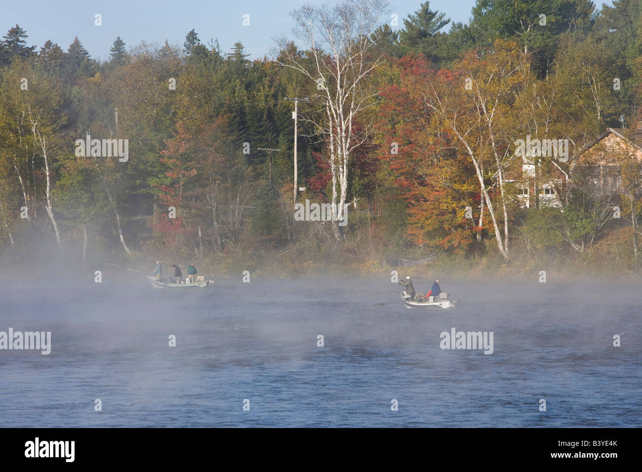 Fishing on East Outlet of Kennebec River just below the dam on ...