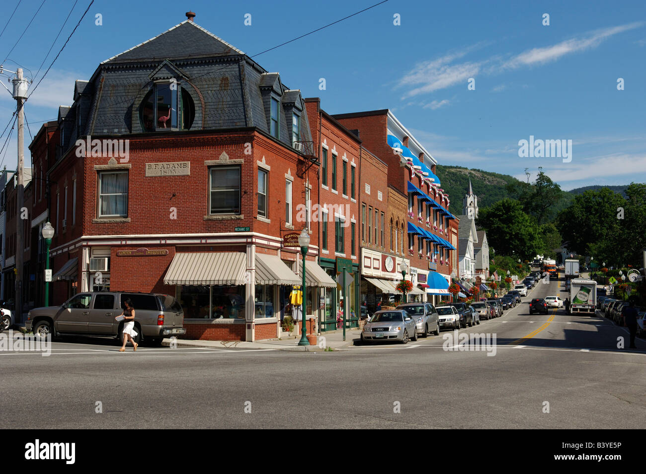 Downtown camden maine new england hi-res stock photography and images ...