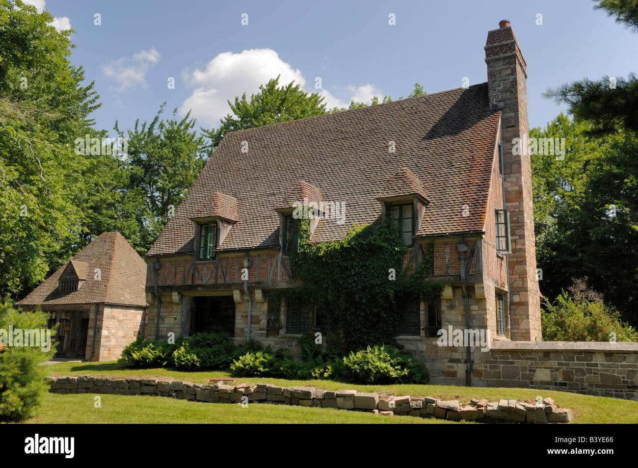 Gate House, Acadia National Park, Maine, United States of America Stock ...
