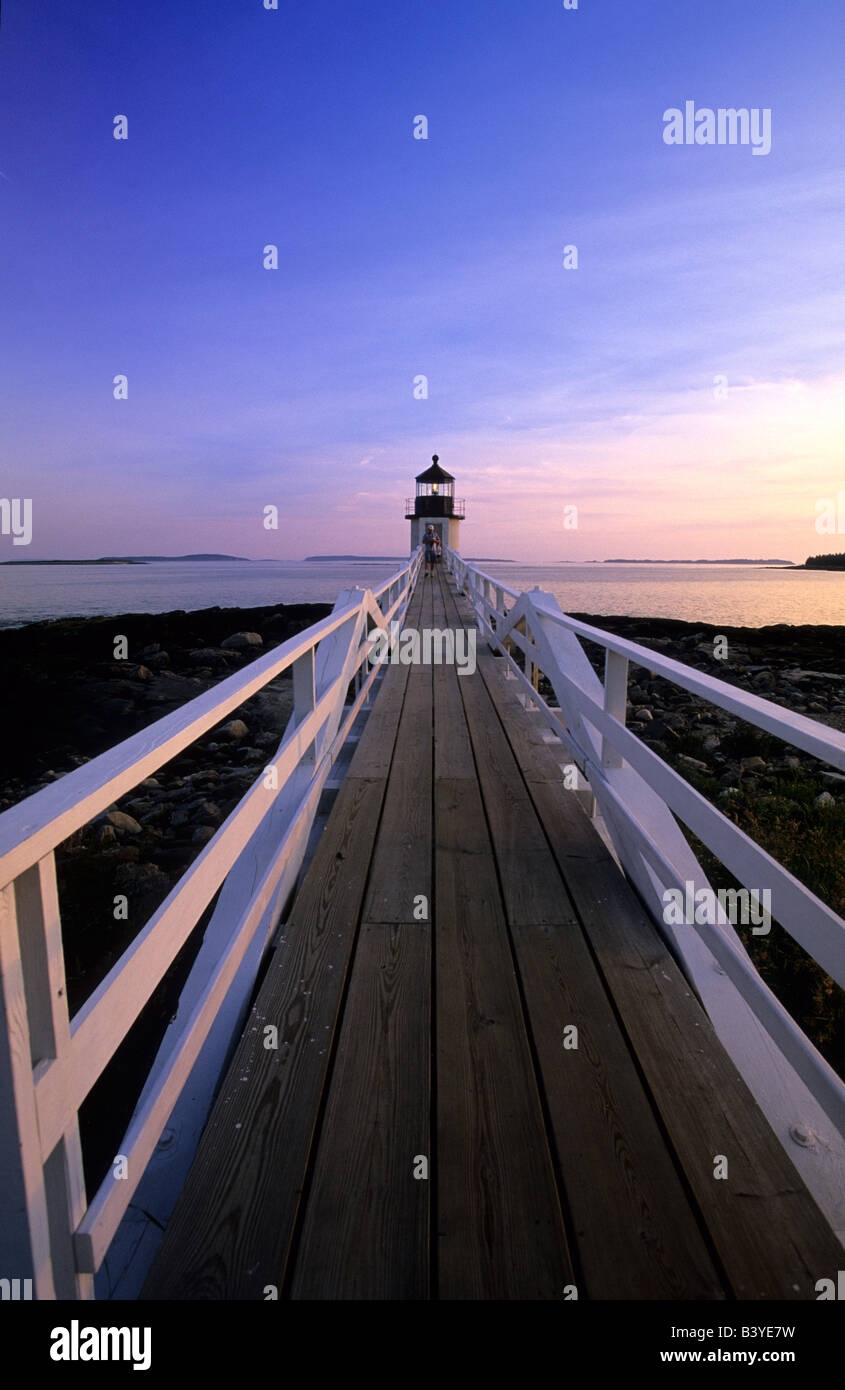 Marshall Point Lighthouse in Port Clyde, Maine, USA Stock Photo - Alamy