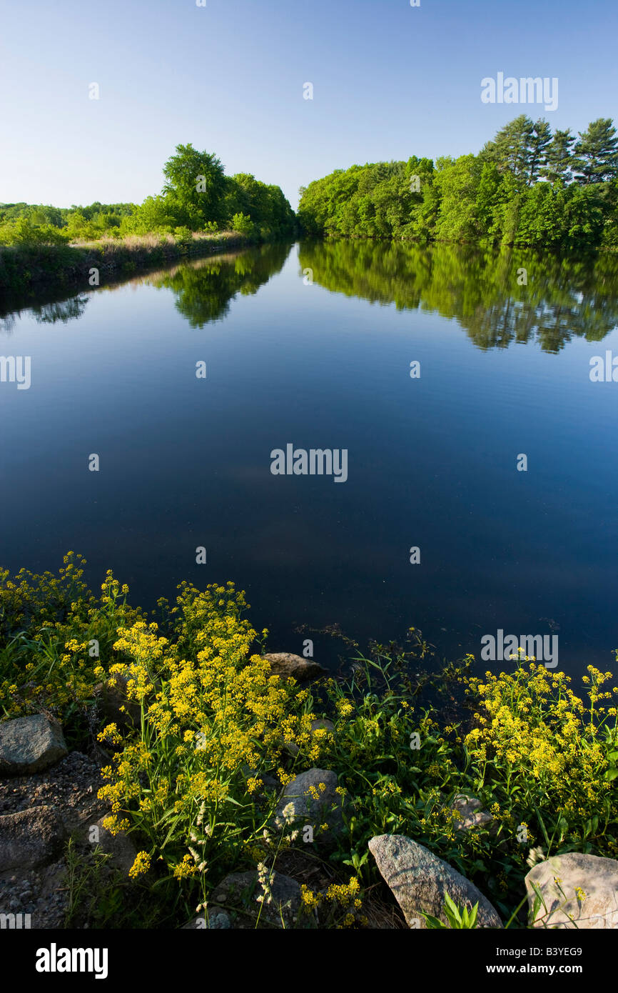 Canal parallel to the Blackstone River. Blackstone River and Canal ...