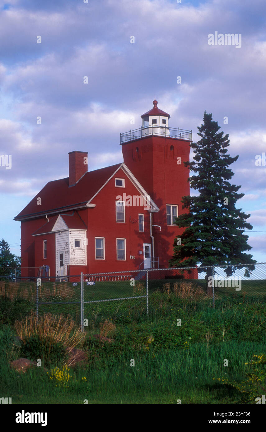 USA, Minnesota, Lake Superior Two Harbors Lighthouse Stock Photo - Alamy