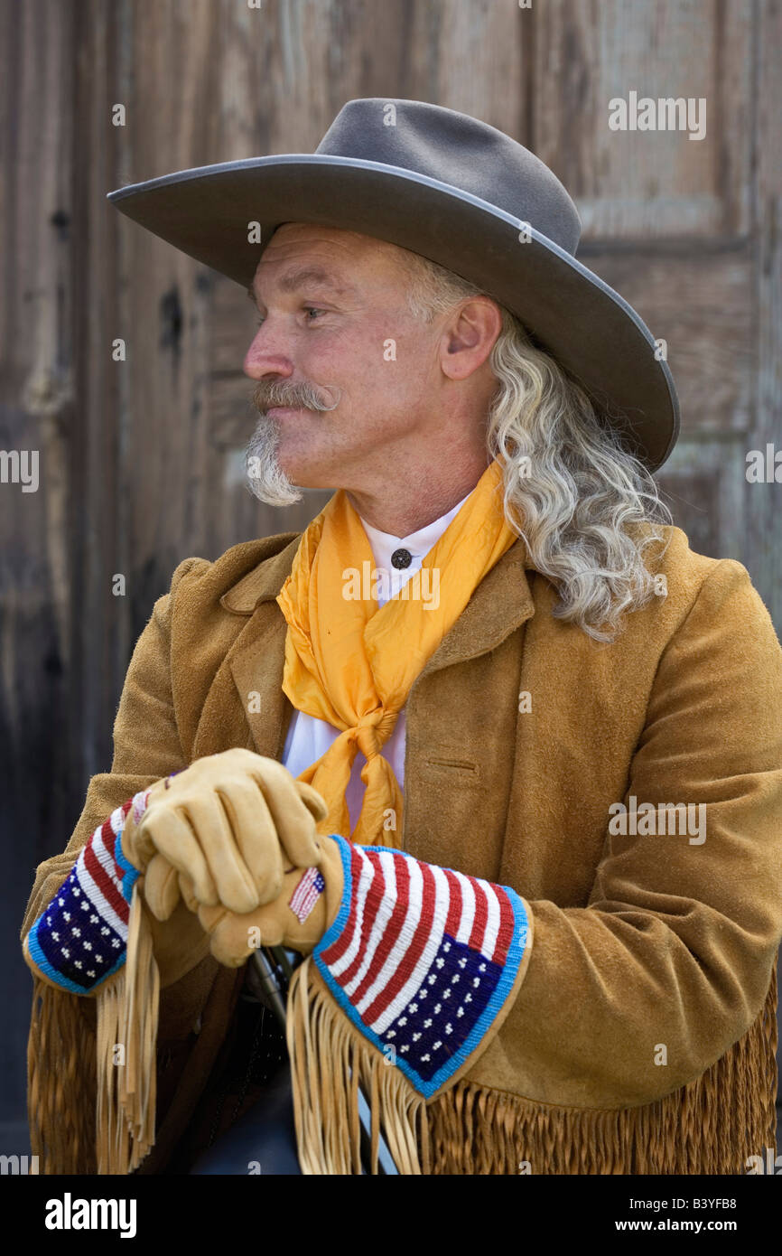 Actor in period costume, Virginia City, Montana Stock Photo - Alamy