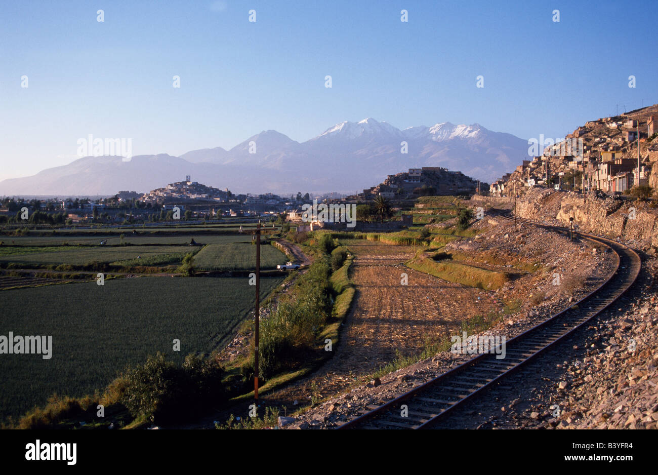 Peru, Urubamba Valley. Machu Picchu on a misty morning Stock Photo - Alamy