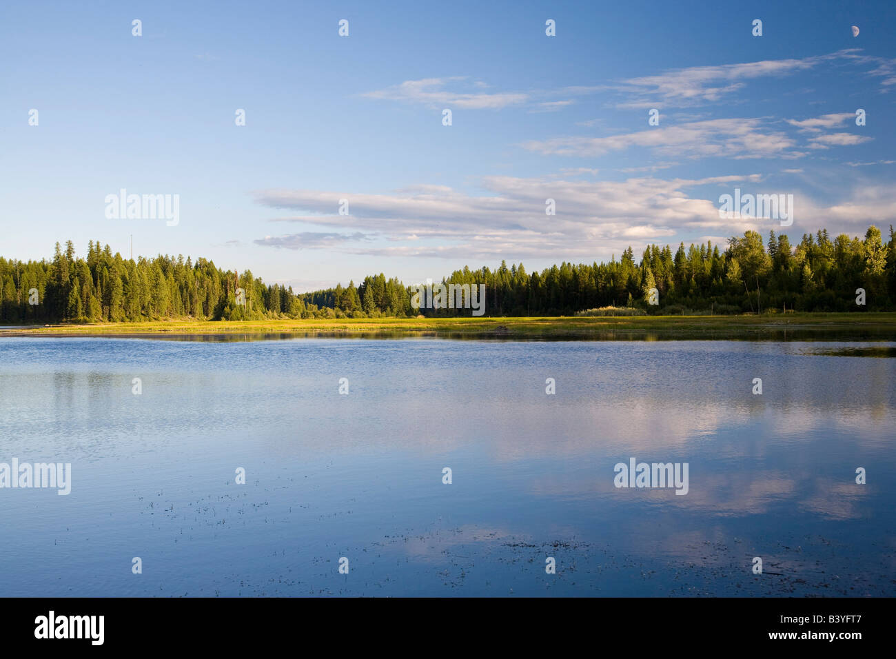 Upper Stillwater Lake near Olney Montana Stock Photo - Alamy