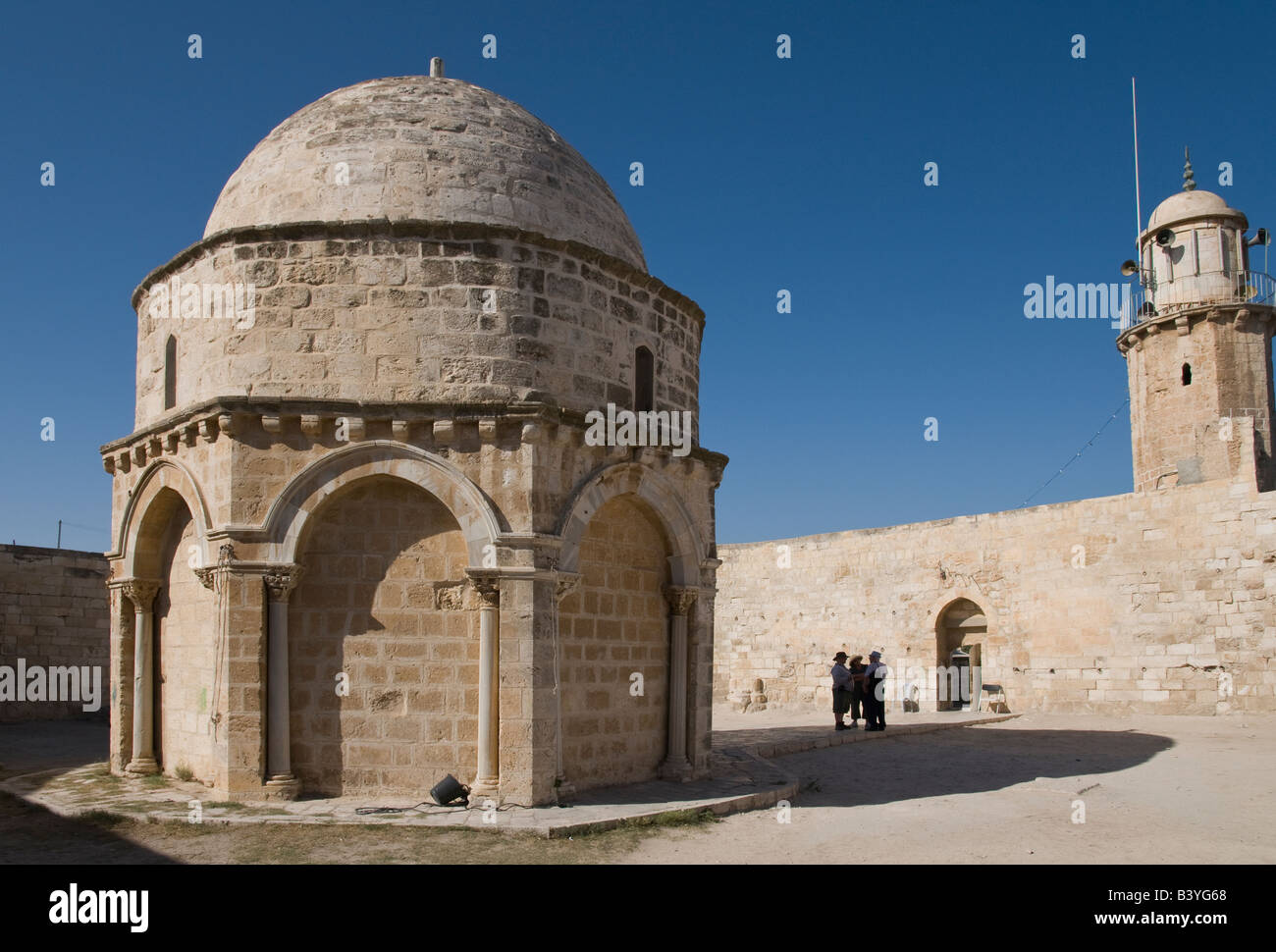Israel Jerusalem Mount of Olives The chapel of the ascension Stock ...