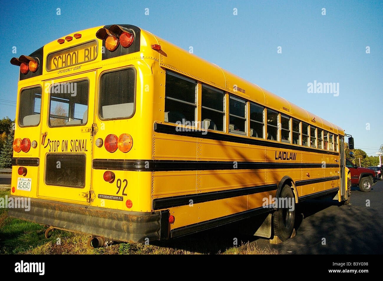 North America, USA, New Hampshire. Schoolbus Stock Photo - Alamy