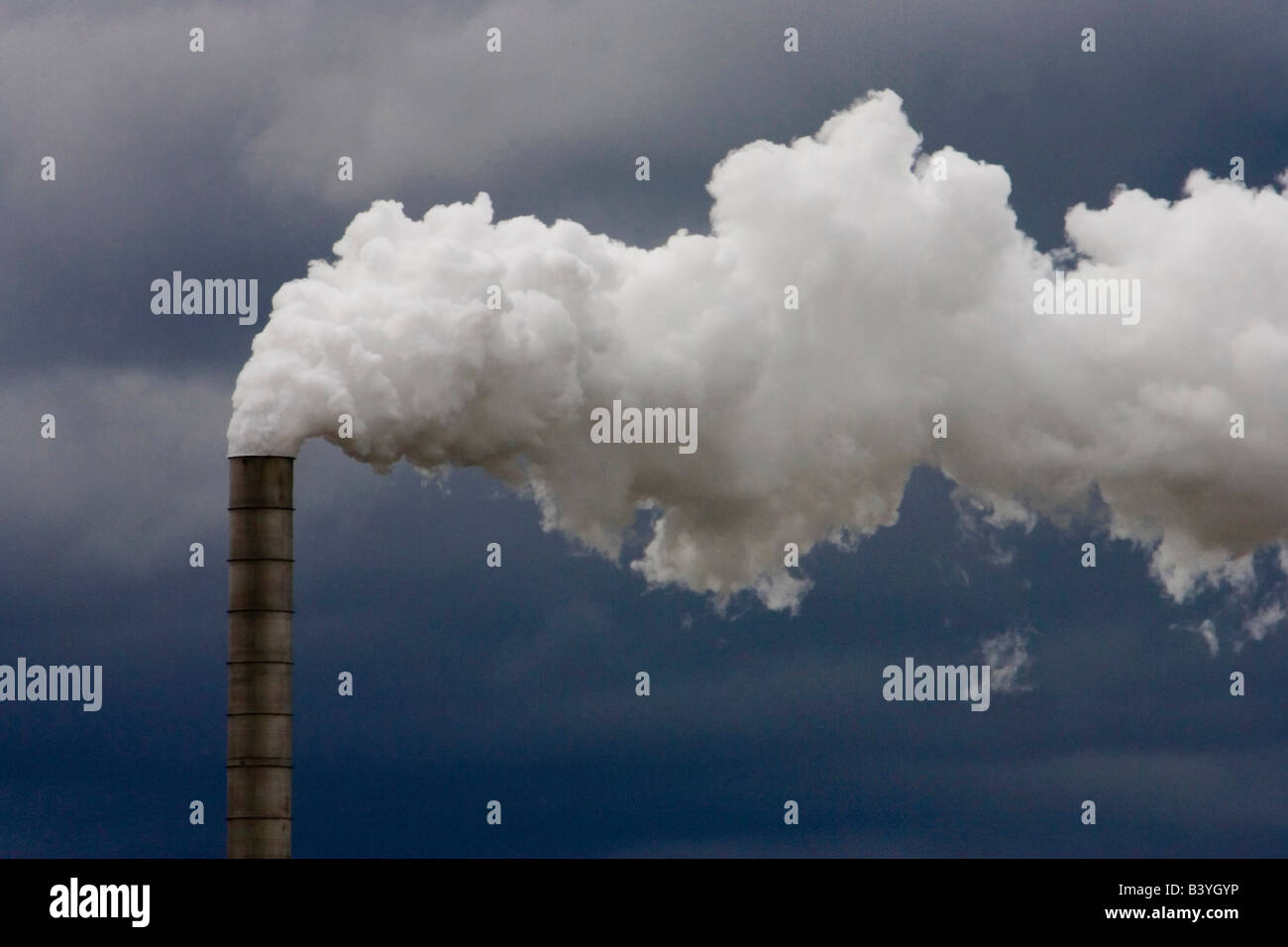 Photo of refinery smokestack in Anacortes, Washington Stock Photo - Alamy