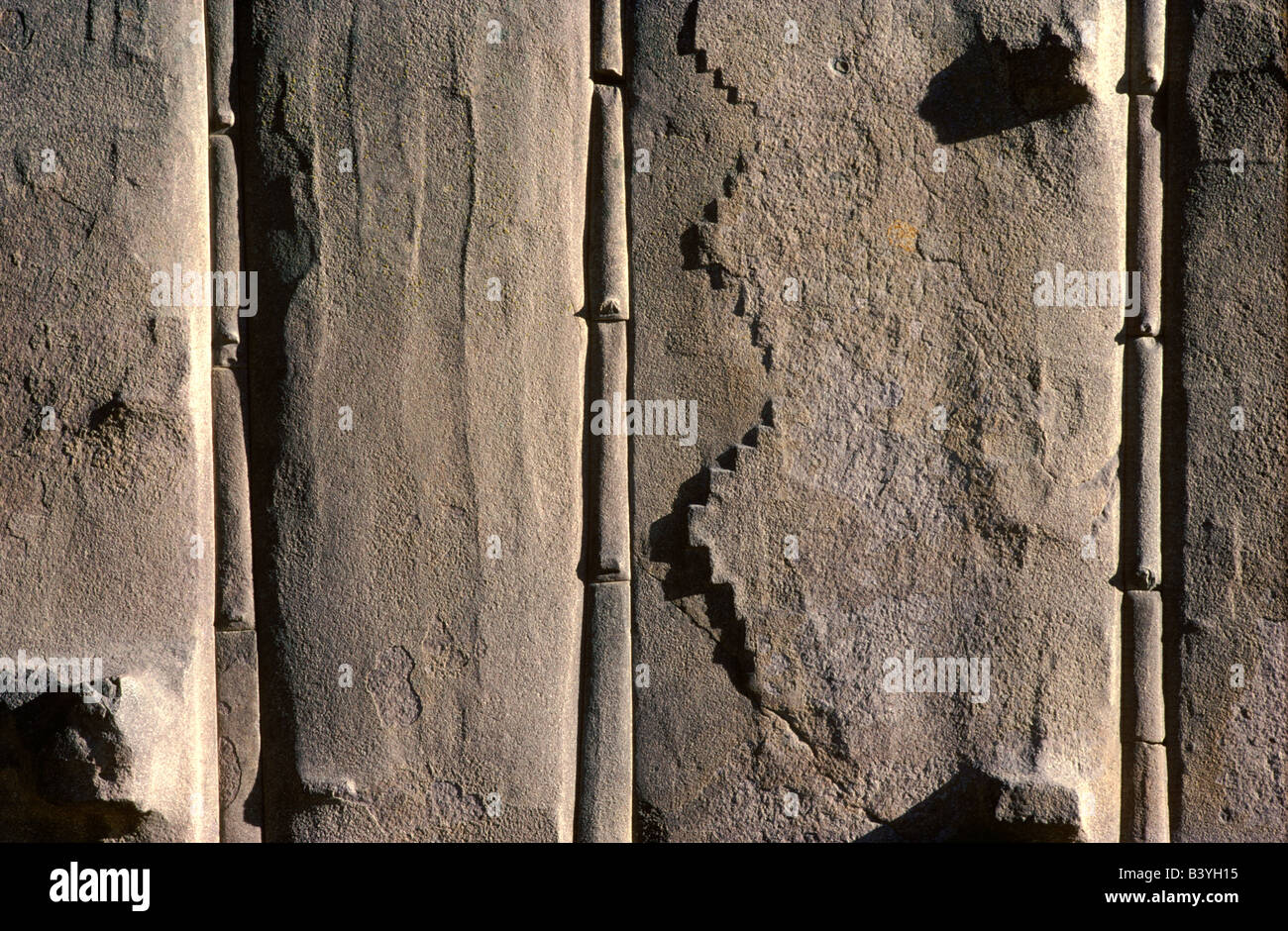 Peru, Ollantaytambo. The unfinished Sun Temple at Ollantaytambo - one ...
