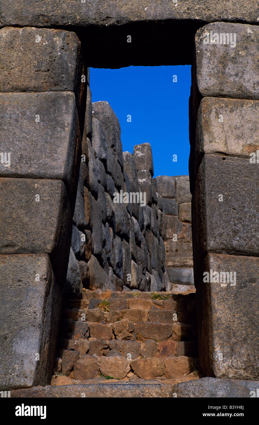 Peru, Cusco, Cusco. Sacsayhuaman fortress above Cusco is one of the ...