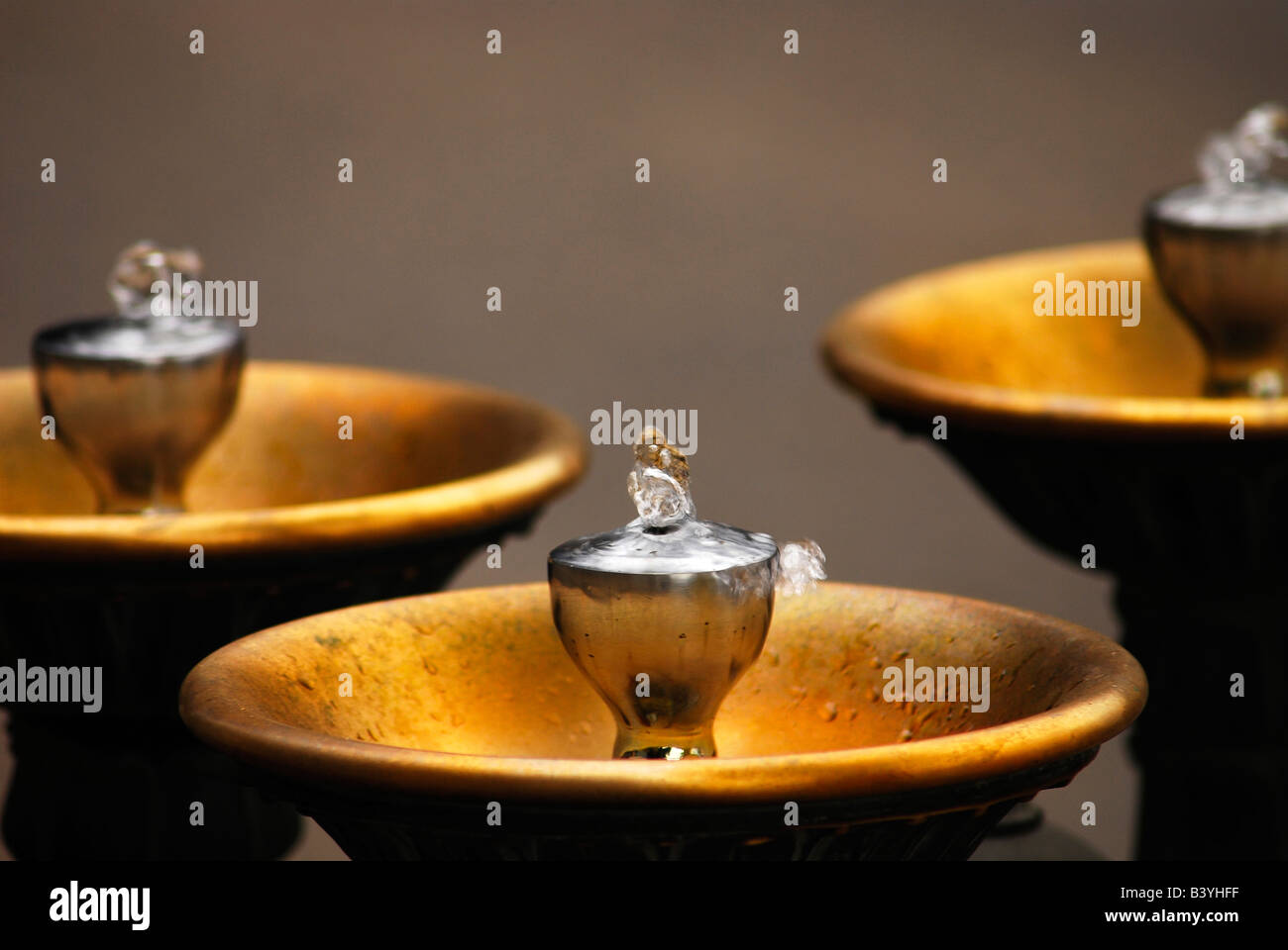 USA, Oregon, Portland. Water constantly flows from the Bull Run ...