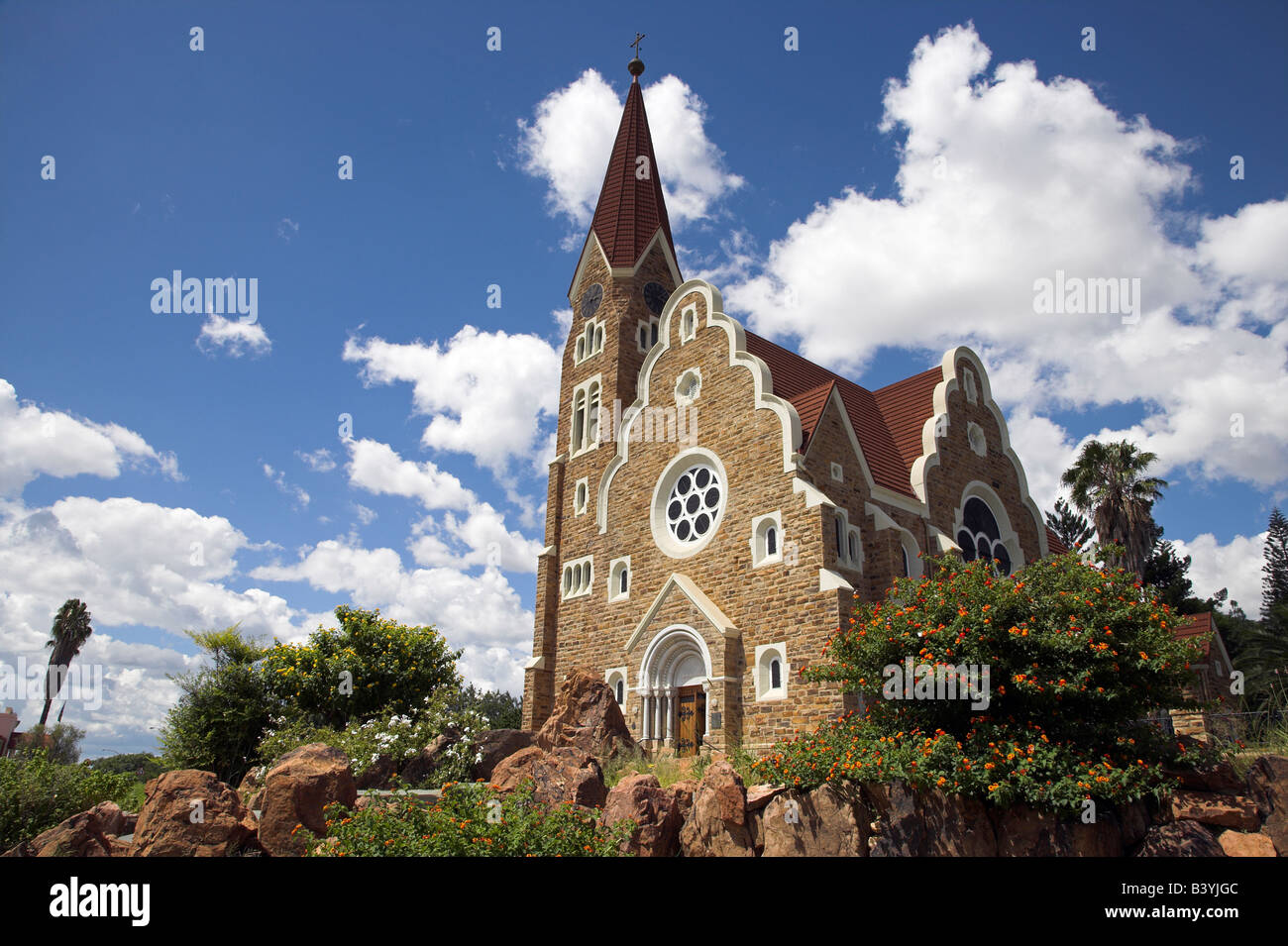 Namibia, Windhoek, Christuskirche. The German colonial church of ...
