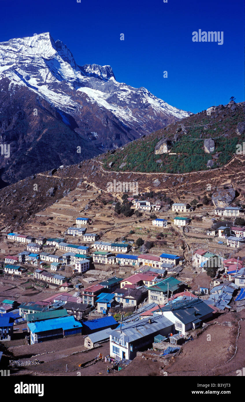 Nepal, Everest Region. Namche Bazaar Stock Photo - Alamy