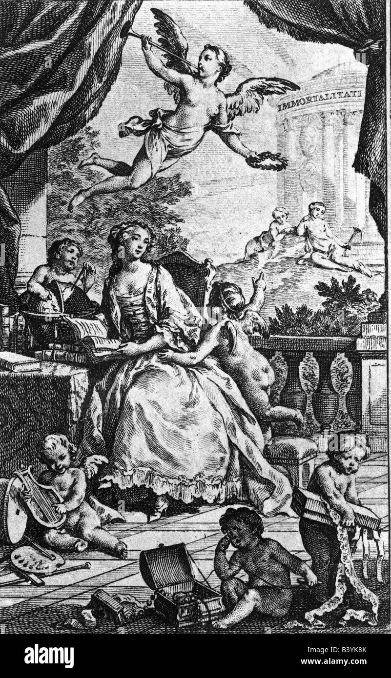 Pompadour, Jeanne Antoinette Poisson, Marquise de, 29.12. 1721 - 15.4. ...
