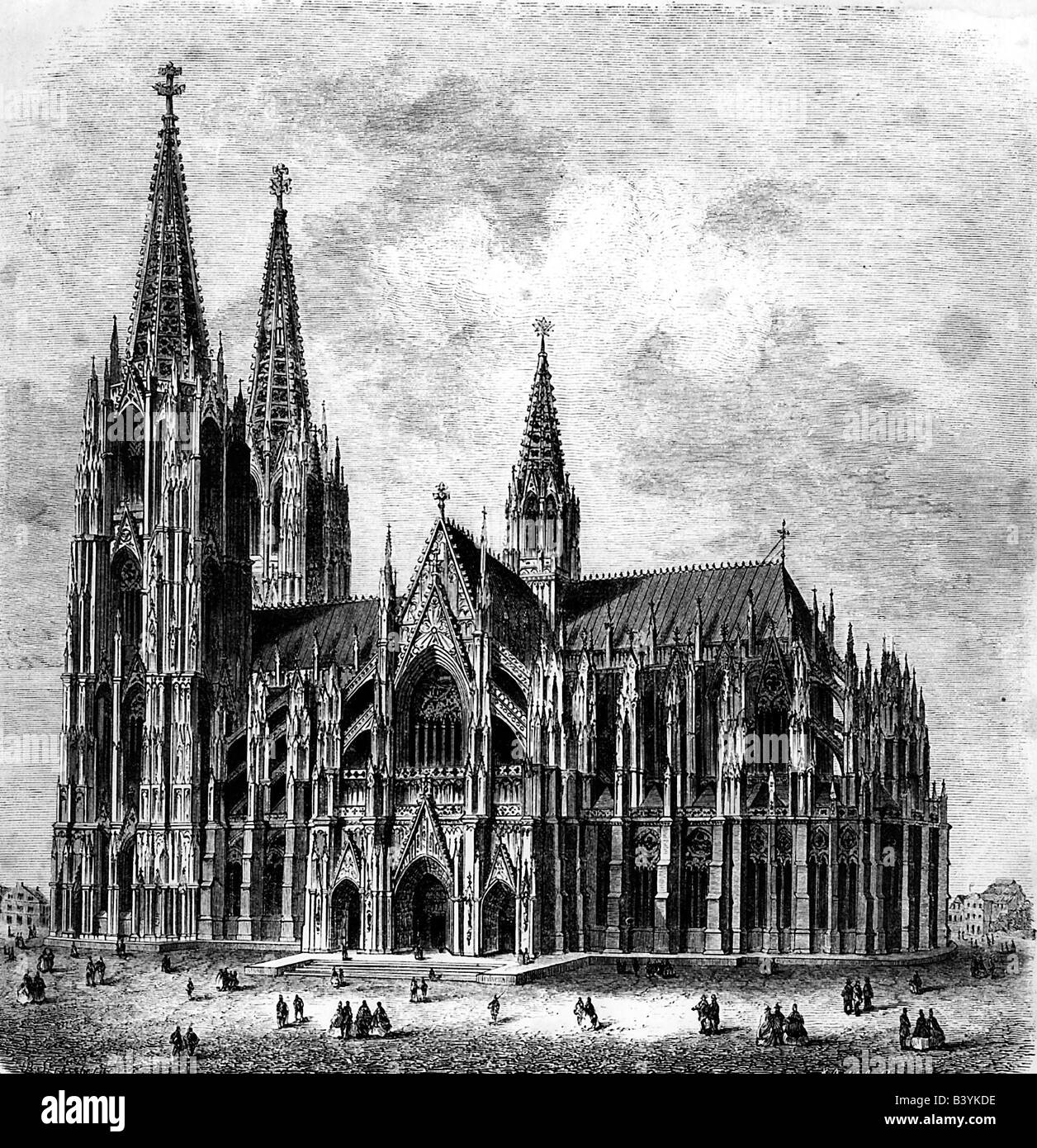 Cologne cathedral 19th century hi-res stock photography and images - Alamy