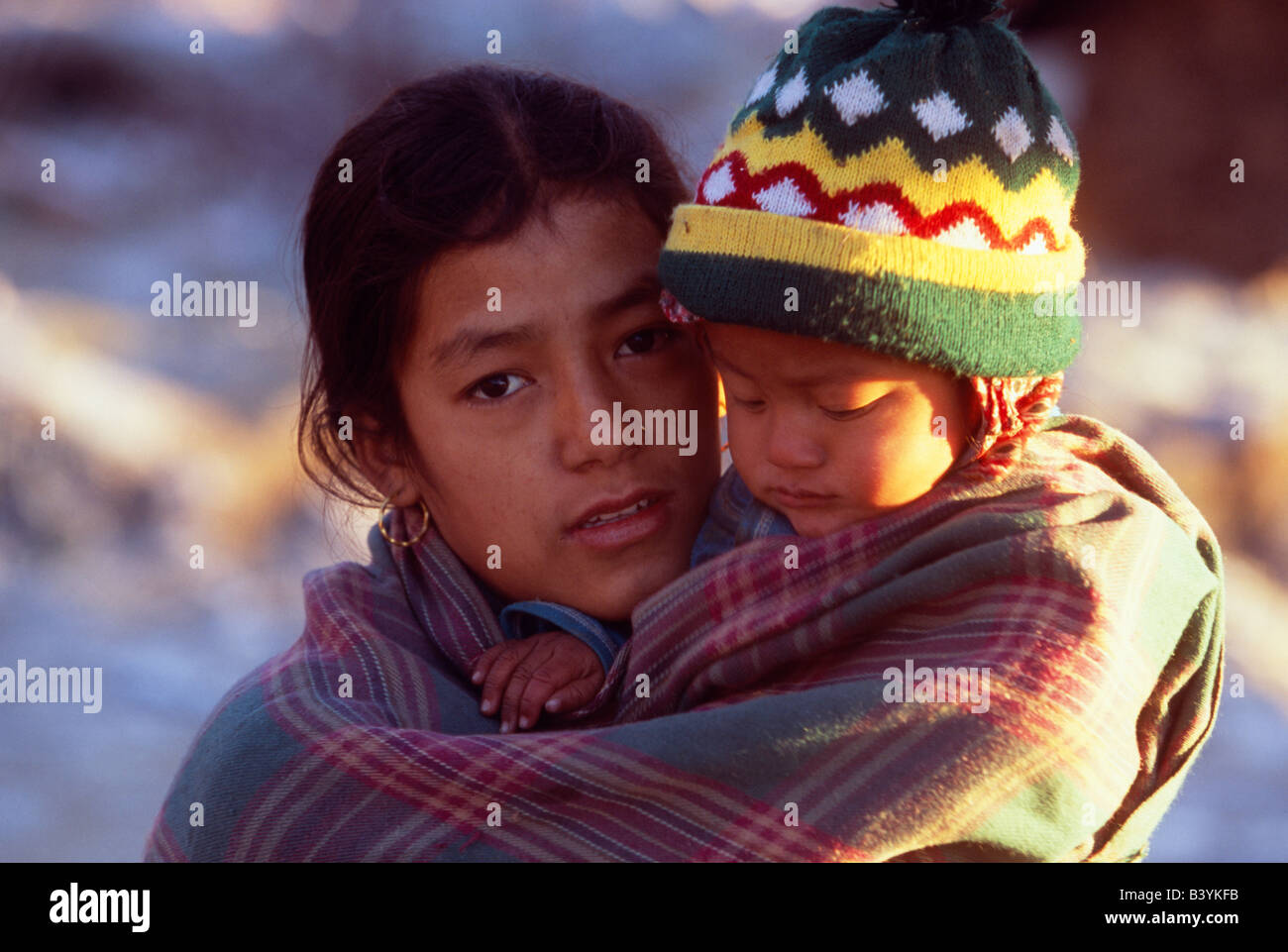 Nepali mother baby hi-res stock photography and images - Alamy