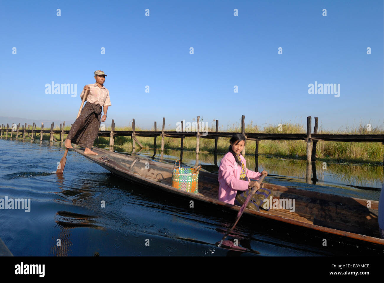The people of Inle Lake live on the water. All transportation between ...