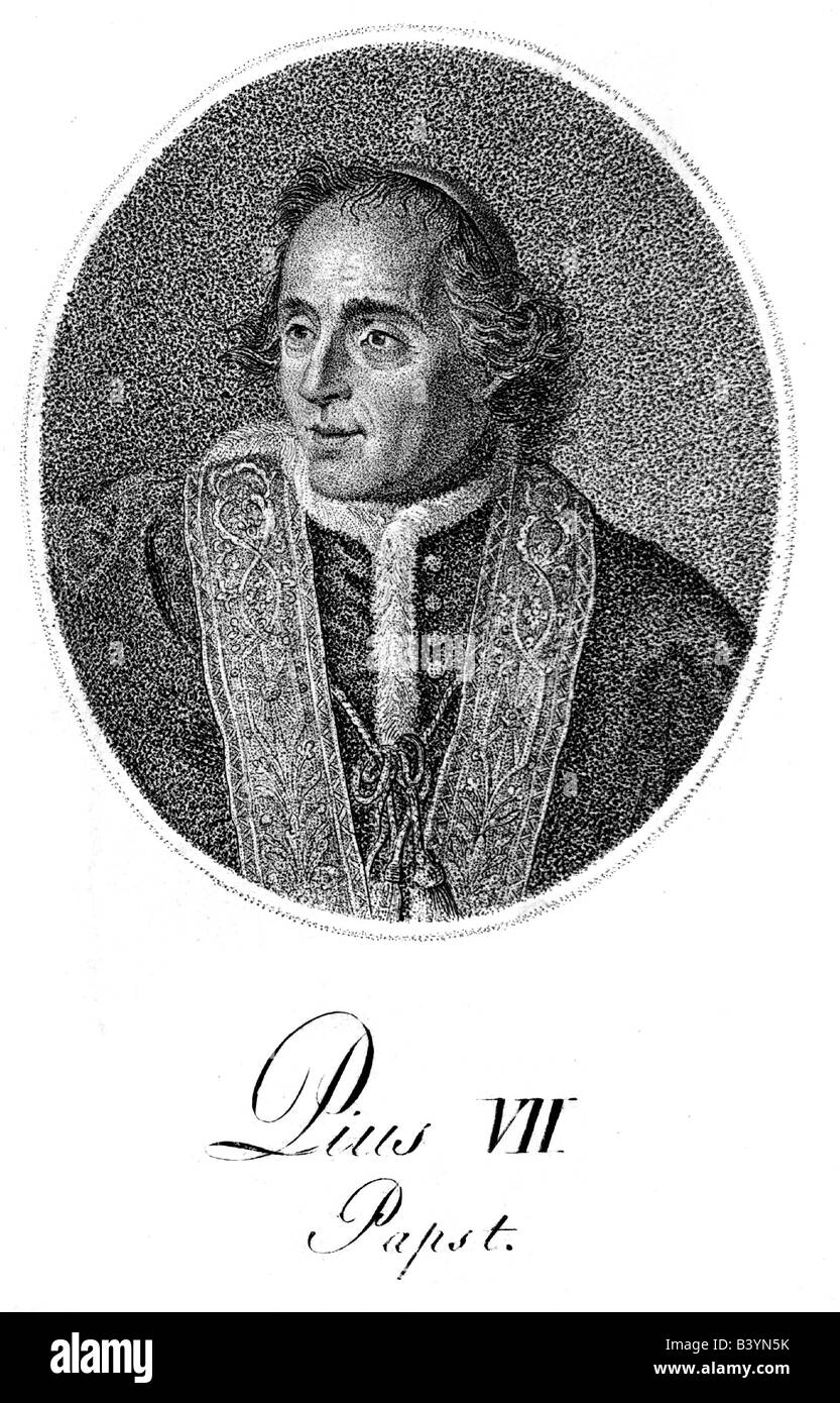 Pius VII., 14.8.1742 - 20.8,1823, Italian pope, since 14.3.1800 ...