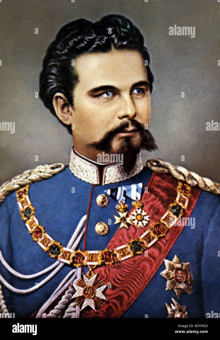 Ludwig II, 25.8.1845 - 13.6.1886, King of Bavaria 10.3.1864 - 13.6.1886 ...