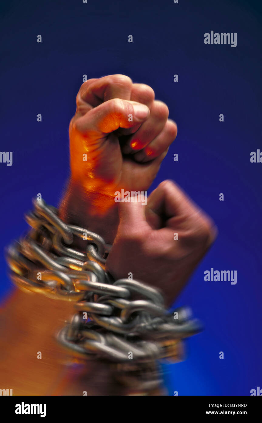 Chained hands hi-res stock photography and images - Alamy
