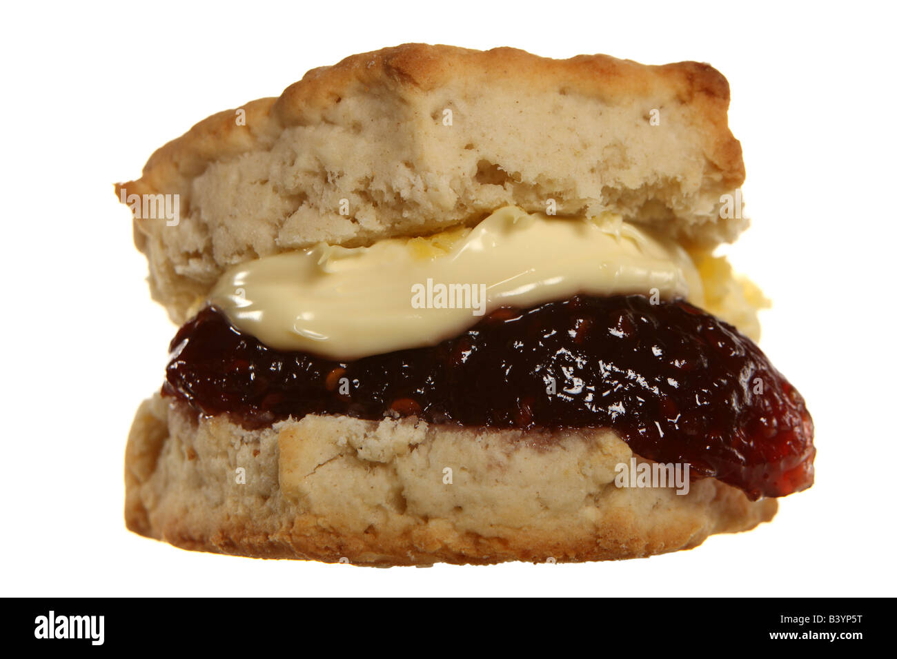 cream scone with raspberry jam Stock Photo - Alamy