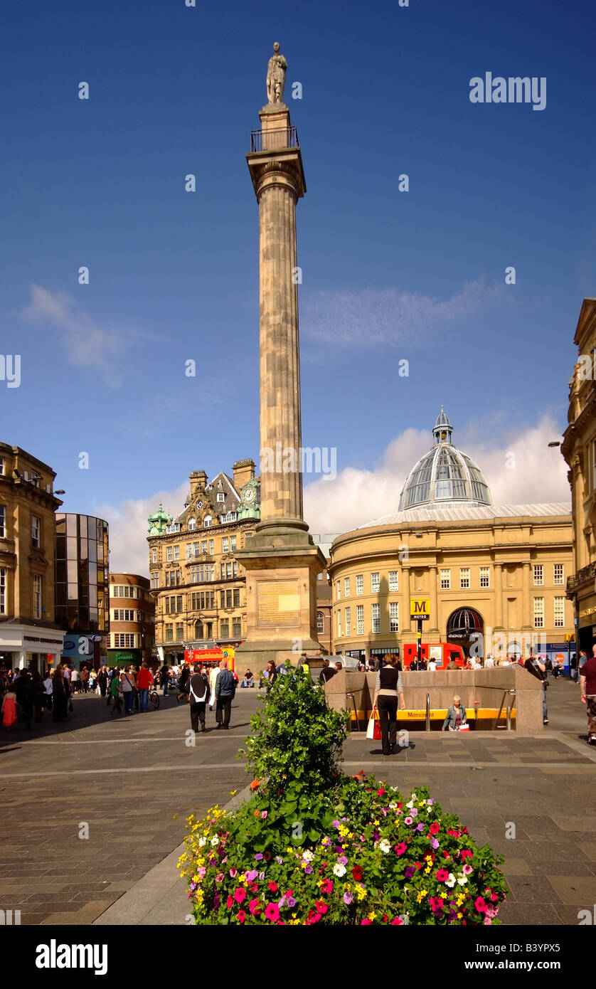 uk england tyne and wear city of newcastle city centre statue of earl ...
