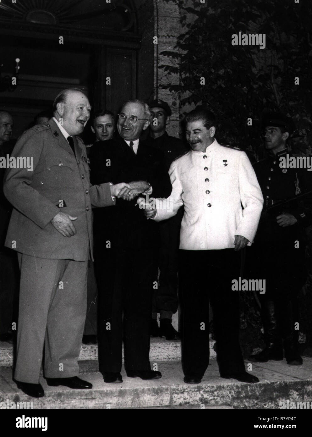 1945 potsdam stalin truman churchill hi-res stock photography and ...