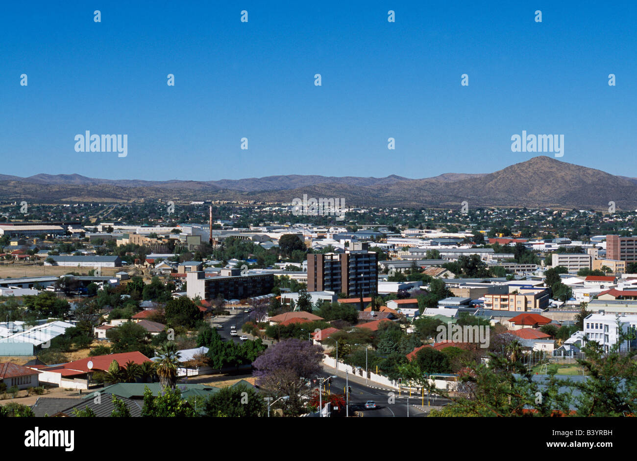 Namibia, Windhoek. View over city from Hotel Furstenhof Stock Photo - Alamy