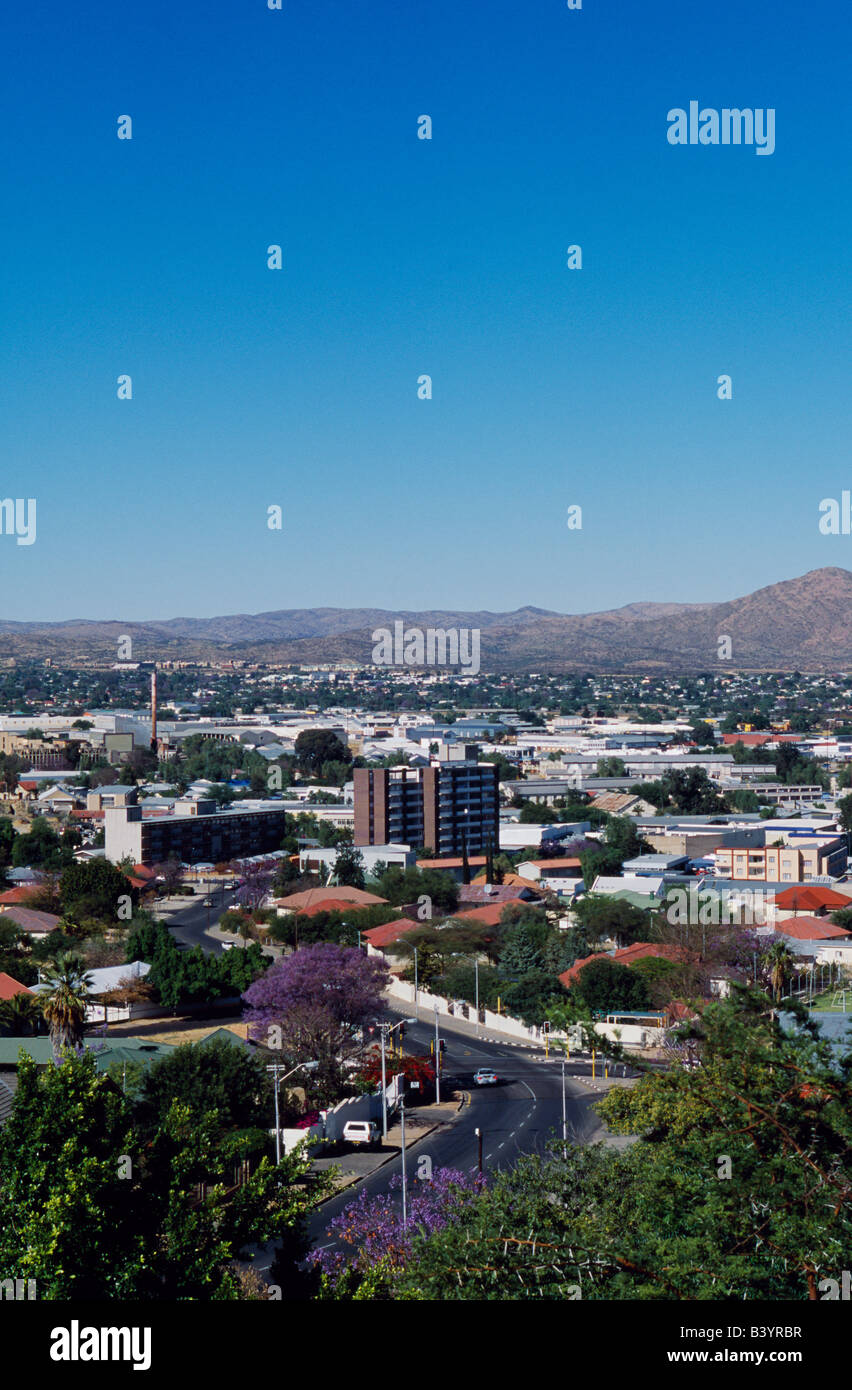 Namibia, Windhoek. View over city from Hotel Furstenhof Stock Photo - Alamy