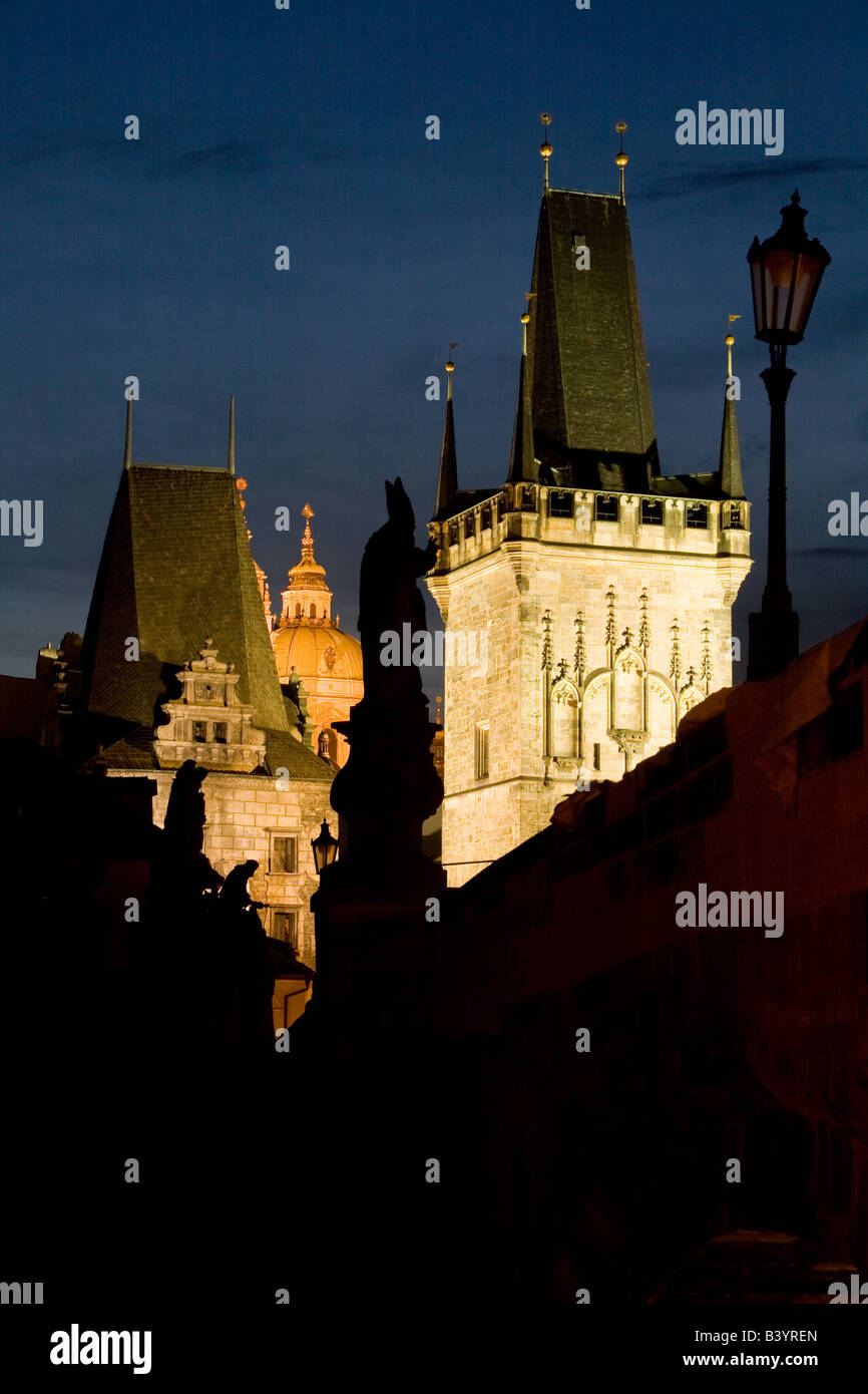 View on Lesser Town towers Stock Photo - Alamy