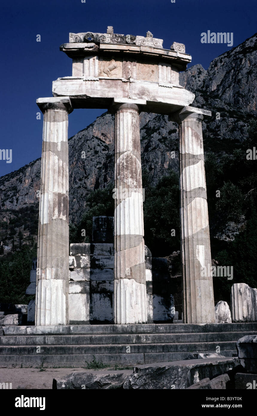geography / travel, Greece, Delphi, (Delphoi), Marmaria, shrine of the ...