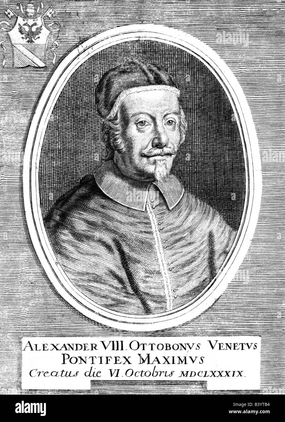 Alexander VIII (Pietro Ottoboni), 22.4.1610 - 1.2.1691, Pope 6.10.1689 ...