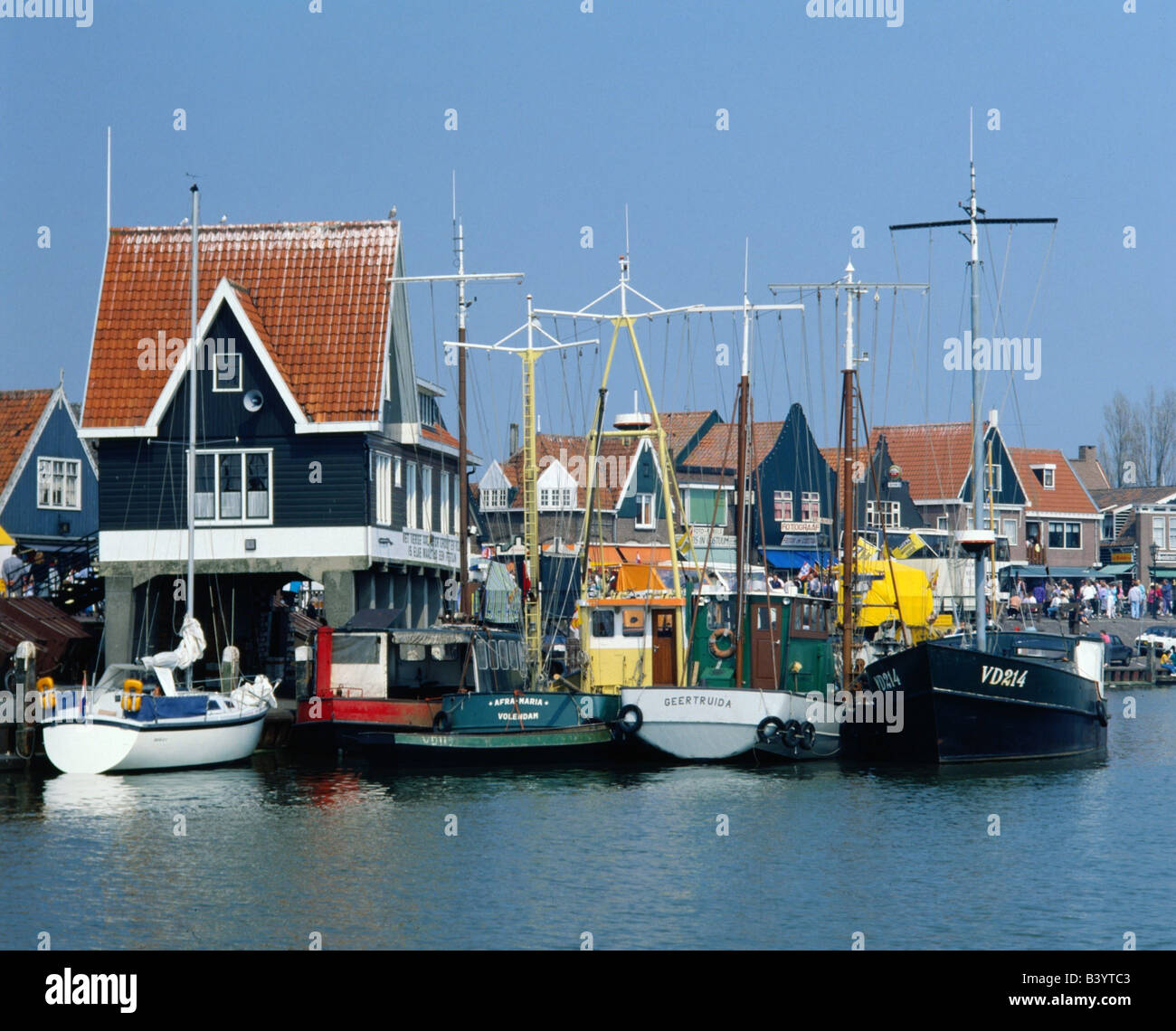 geography / travel, Netherlands, Volendam, fishing port Stock Photo - Alamy