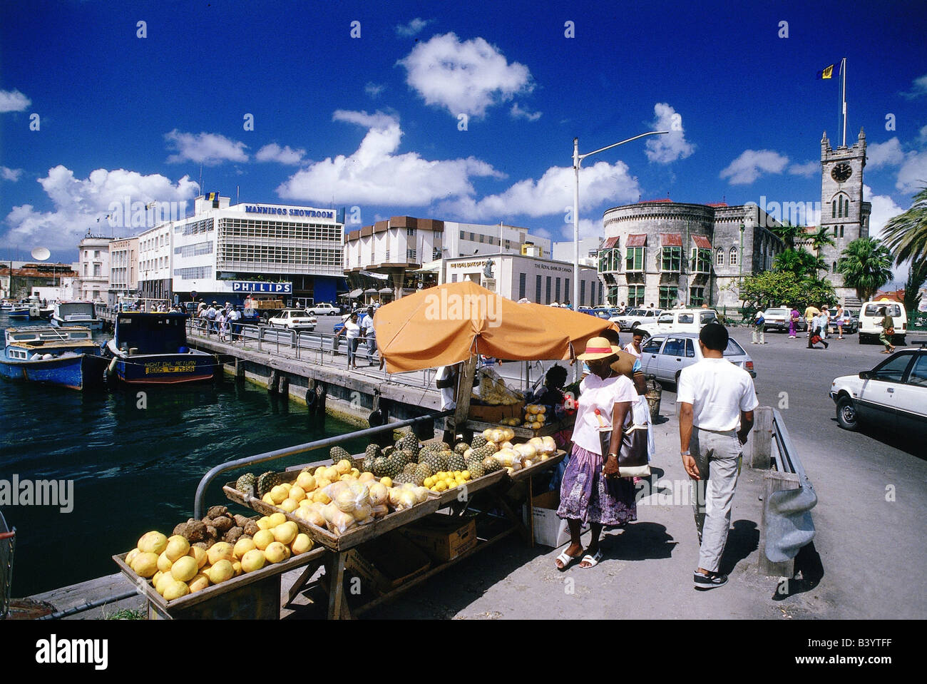 geography / travel, Barbados, Bridgetown, street scenes, scene at the ...